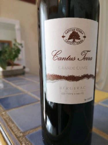 Cantus Terra Grand Cuvée Bergerac Édítíon Límítée Vivino United Kingdom
