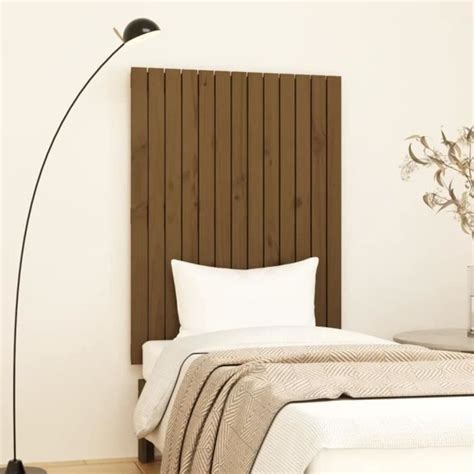 Tête de lit murale en bois ZJCHAO Fangming Marron miel 82