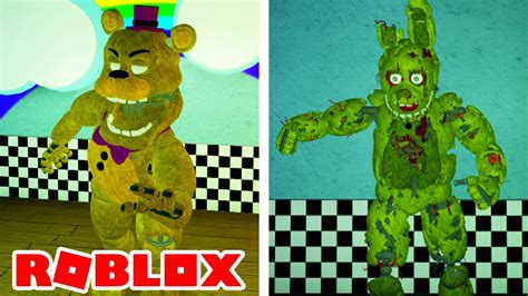 NEW ROBLOX FNAF GAME AND SPRINGTRAP ANIMATRONIC In Roblox Fredbear S