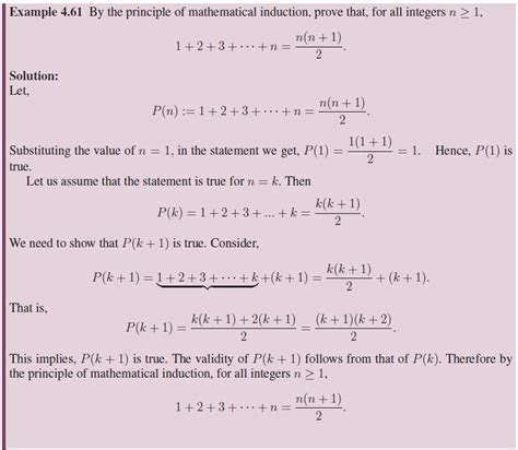 mathematical induction definition solved example problems exercise mathematics