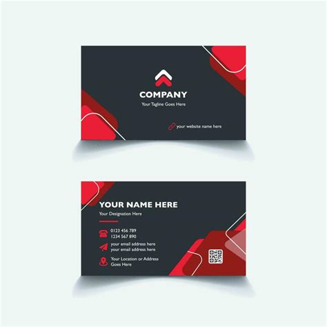 Modern Creative Business Card Design Template Unique Shape Modern