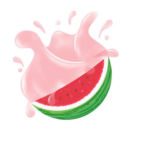 西瓜飛濺 果味 新鮮的水果 亞洲水果素材圖案PSD和PNG圖片免費下載