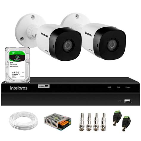 Kit 2 Câmeras Intelbras VHD 1230 B Full HD 1080p Bullet Visão Noturna