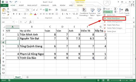 3 cách xóa dòng trống trong excel nhanh chóng hiệu quả