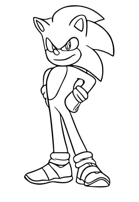 Darmowa Kolorowanka Sonic Szczęśliwa Godzina do Druku dla Dorosłych i