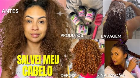 Minha Rotina Capilar Completa Recuperando O Cabelo Reconstru O