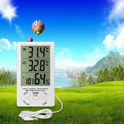 Thermomètre Hygromètre DigitalLCD Thermomètre Numérique avec Sonde