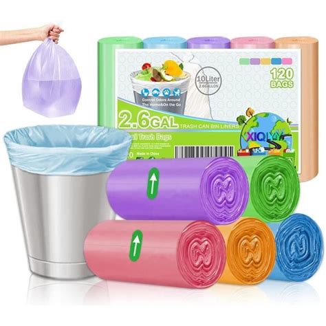 Lot De 5 Sacs Poubelle Biodégradables De 1 8 À 2 7 Litres Sacs