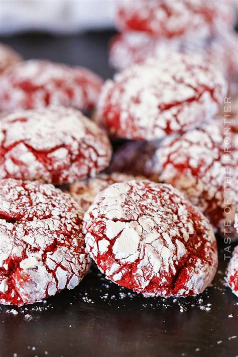 Red Velvet Cake Mix Crinkle Cookies Yummi Haus