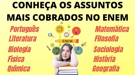SAIBA OS ASSUNTOS QUE MAIS CAEM NO ENEM POR DISCIPLINA YouTube