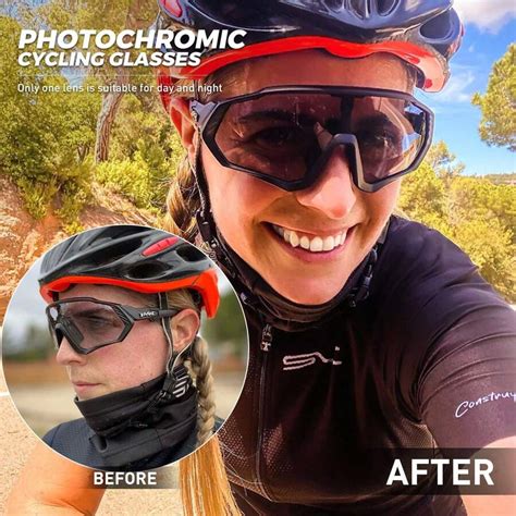 KAPVOE Óculos Fotocromáticos Kapvoe Óculos para Bicicleta Óculos de