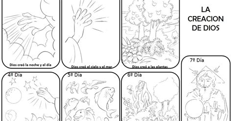 Dibujos para colorear de la creación de dios para niños Imagui