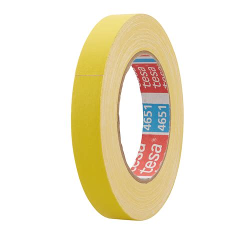 19 Mm Amarillo Tesa 4651 Premium Cinta De Tela Recubierta De
