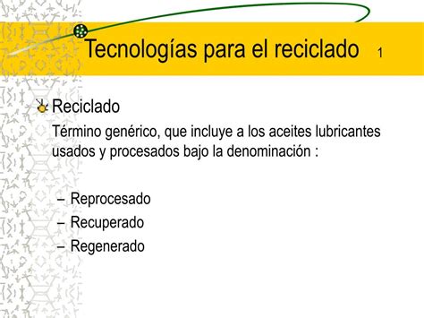 Ppt Reuso Reciclaje De Aceites Lubricantes Powerpoint Presentation