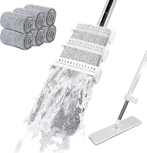Midyb Flachmopp Mit Auswringfunktion Flach Bodenwischer Mit 6