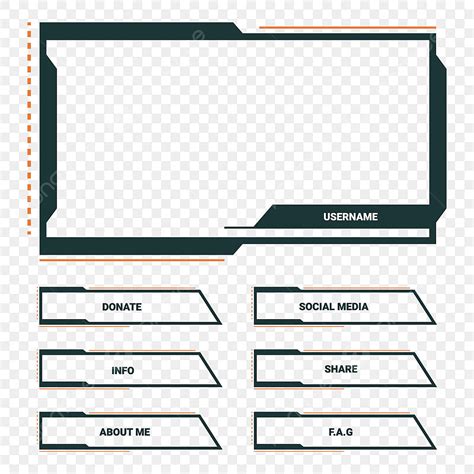 Twitch Stream Panels Vector Art PNG Twitch Stream Panels Pack Png