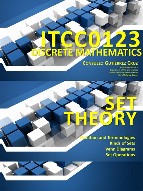 1 set theory part 1 pptx pdf set mathematics notation