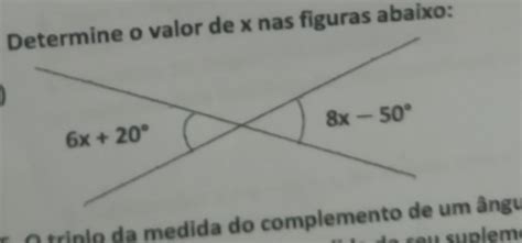 Determine O Valor De X Nas Figuras Abaixo Brainly Br
