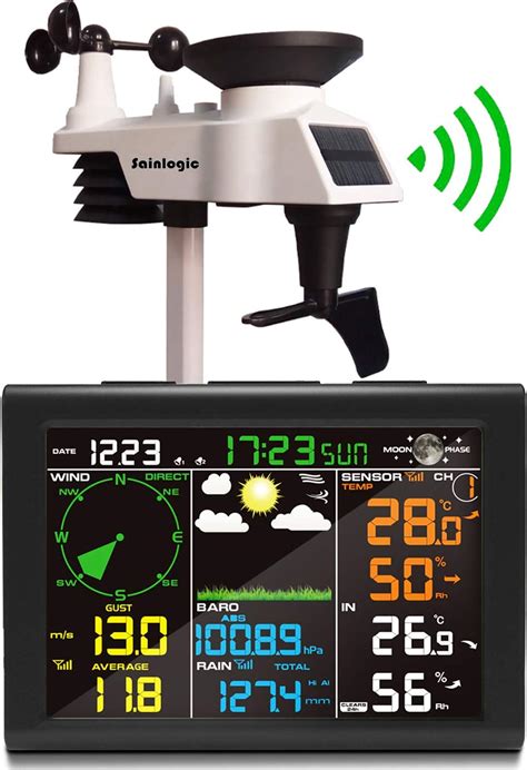 Station météo sans fil Sainlogic avec capteur extérieur station météo