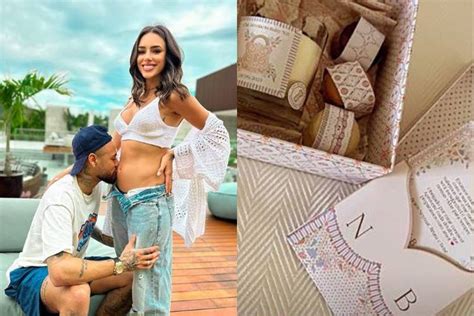 Bruna Biancardi mostra convite de chá revelação e web dispara É
