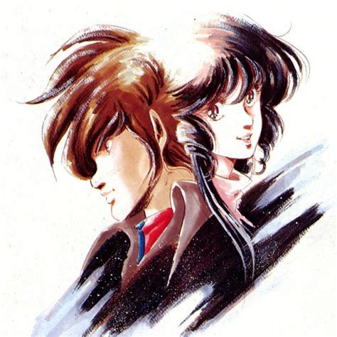 Two Anime Characters One With Long Hair And The Other With Short Hair