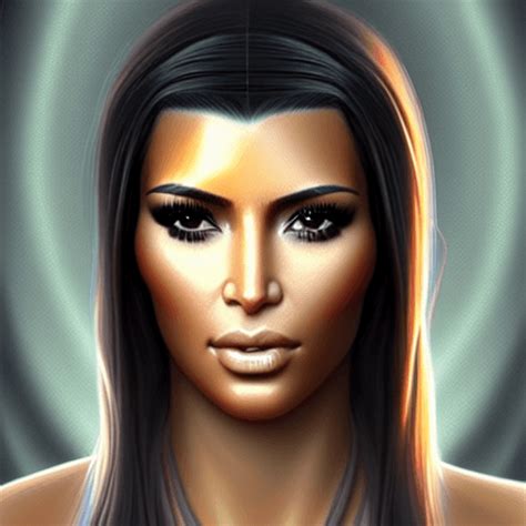 Avatar Kim Kardashian Hyper Realistic Facial Appearance With Long Hair
