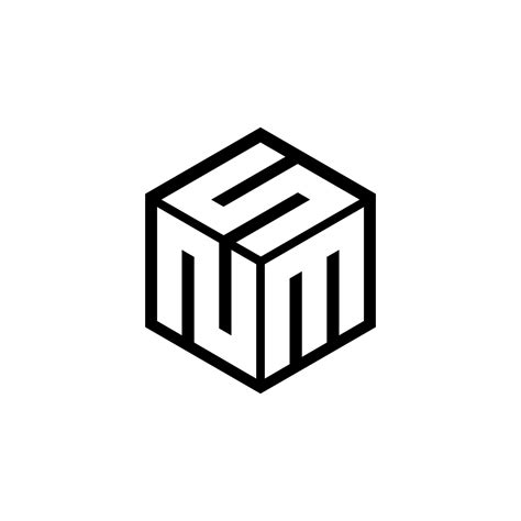 nms letra logo diseño en ilustración vector logo caligrafía diseños