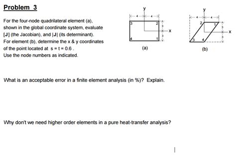 solved for the four node quadrilateral element a shown in
