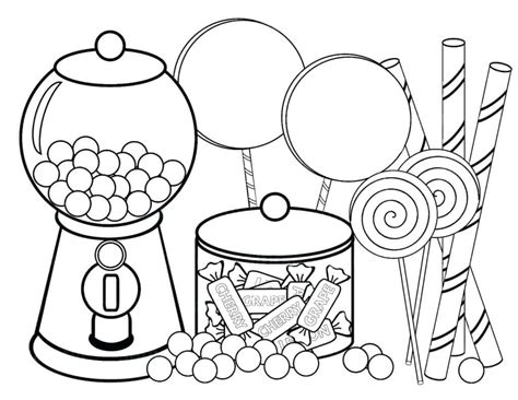 Dibujos De Dulces 10 Para Colorear Para Colorear Pintar E Imprimir