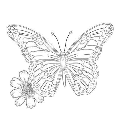 Schmetterling BilderFärbung Seiten Ausmalbilder Mimi Panda