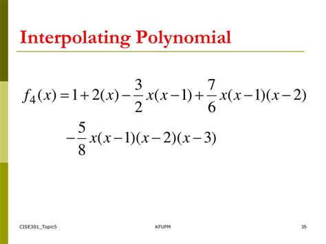 ppt se301 numerical methods topic 5 interpolation lectures 20 22 powerpoint presentation