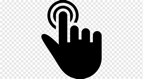 Finger Tap Computer Icons Hands Touching Text Hand Computer Png