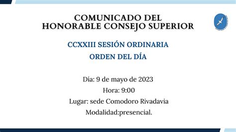 CCXXIII SESIÓN ORDINARIA ORDEN DEL DÍA