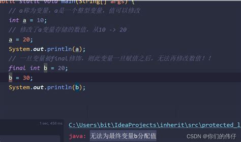 java中final关键字 java final关键字 csdn博客
