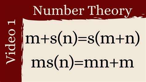 the foundation number theory 1 youtube