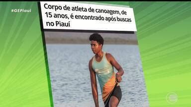 Globo Esporte PI Corpo de atleta de canoagem é encontrado na Barragem