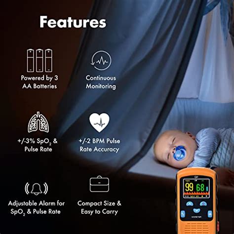 CMI Health Battery Operated Pulse Oximeter Continuous Infant