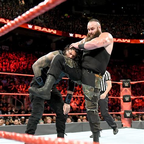 Roman Reigns Vs Braun Strowman Last Man Standing Match Photos WWE