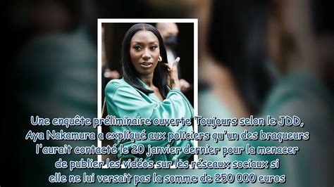 Aya Nakamura victime de chantage à la sextape des vidéos intimes de