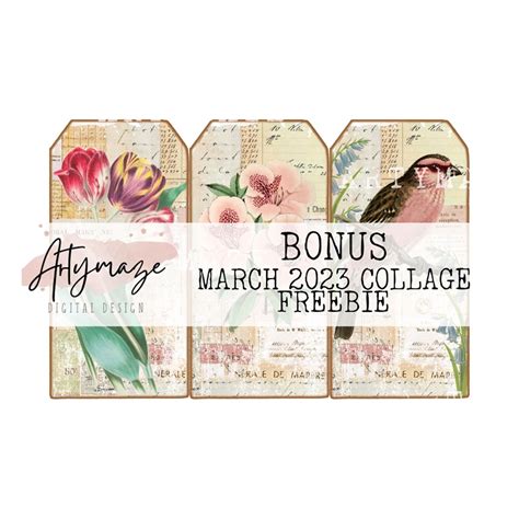 MARCH 2023 COLLAGE FREEBIE Artymaze S Ko Fi Shop Ko Fi Where