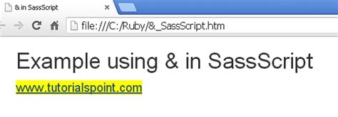 andsassscript w3cschool