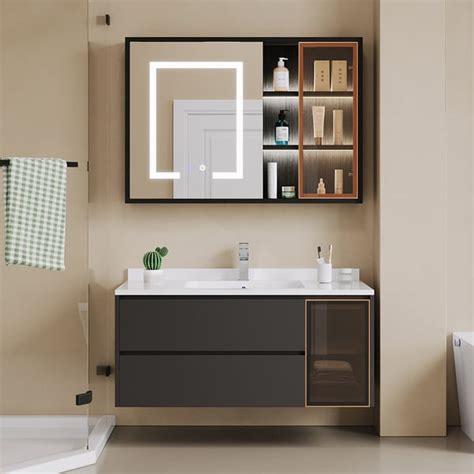 40 Black LED Lighted Bathroom Medicine Cabinet Vanity Mirror With