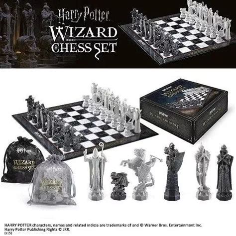 THE NOBLE COLLECTION Harry Potter Wizard Chess Set Includes Chess
