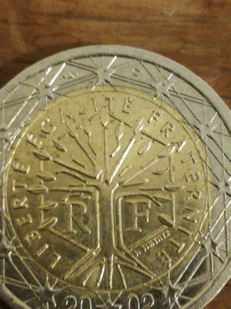 Rara moneda de 2 Euros Francia 2002 árbol de la vida moneda de Etsy