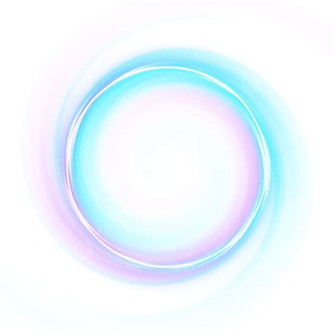 Círculo De Luz De Borda De Néon Rosa Branco Azul PNG Néon Borda Neon