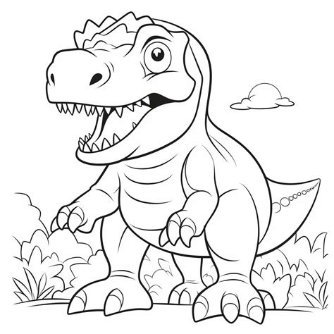 Coloriage T Rex Imprimer Francais Rapide