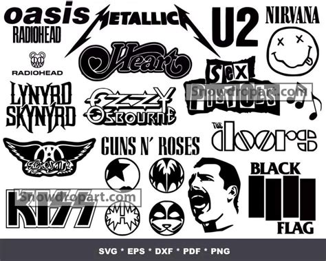 400 Rock Band Logo Svg Bundle Rock Band Svg Black Sabbath Svg