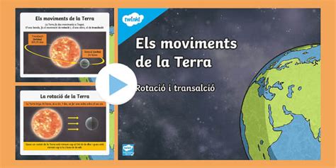 Presentació Els moviments de la Terra Rotació i translació