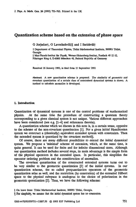 pdf quantization scheme based on the extension of phase space