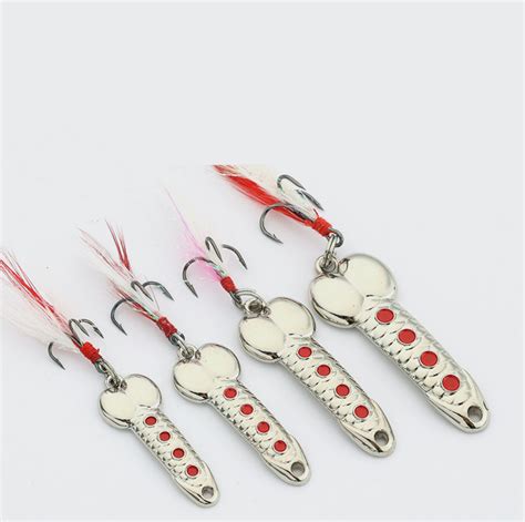 10x Lot Fishing Lure Metal Spinner Bait Bass Tackle Crankbait Spoon